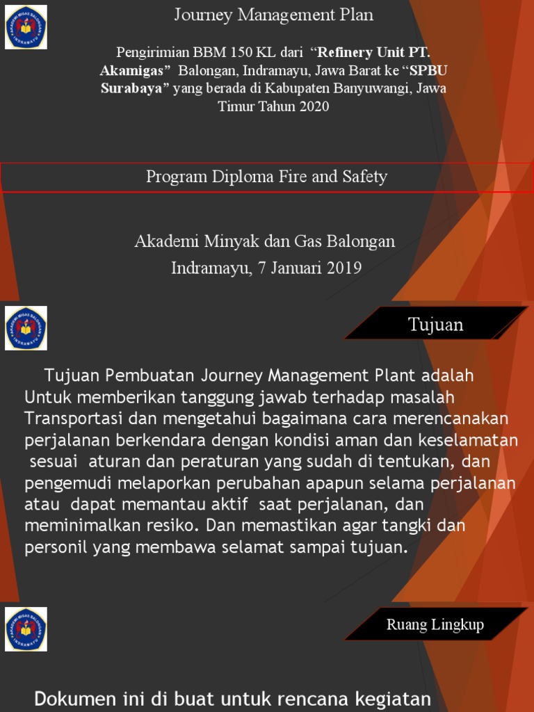 Journey Management Plan | PDF