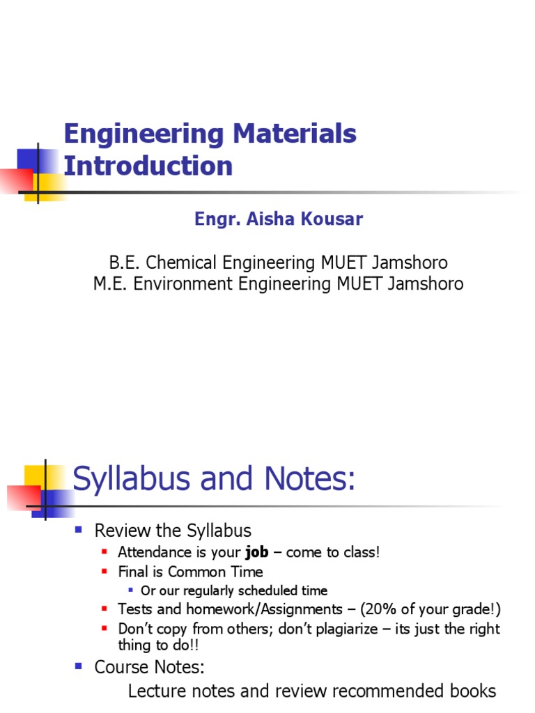 Introduction To Engineering Materials - 15 Batch | PDF | Metals | Ceramics