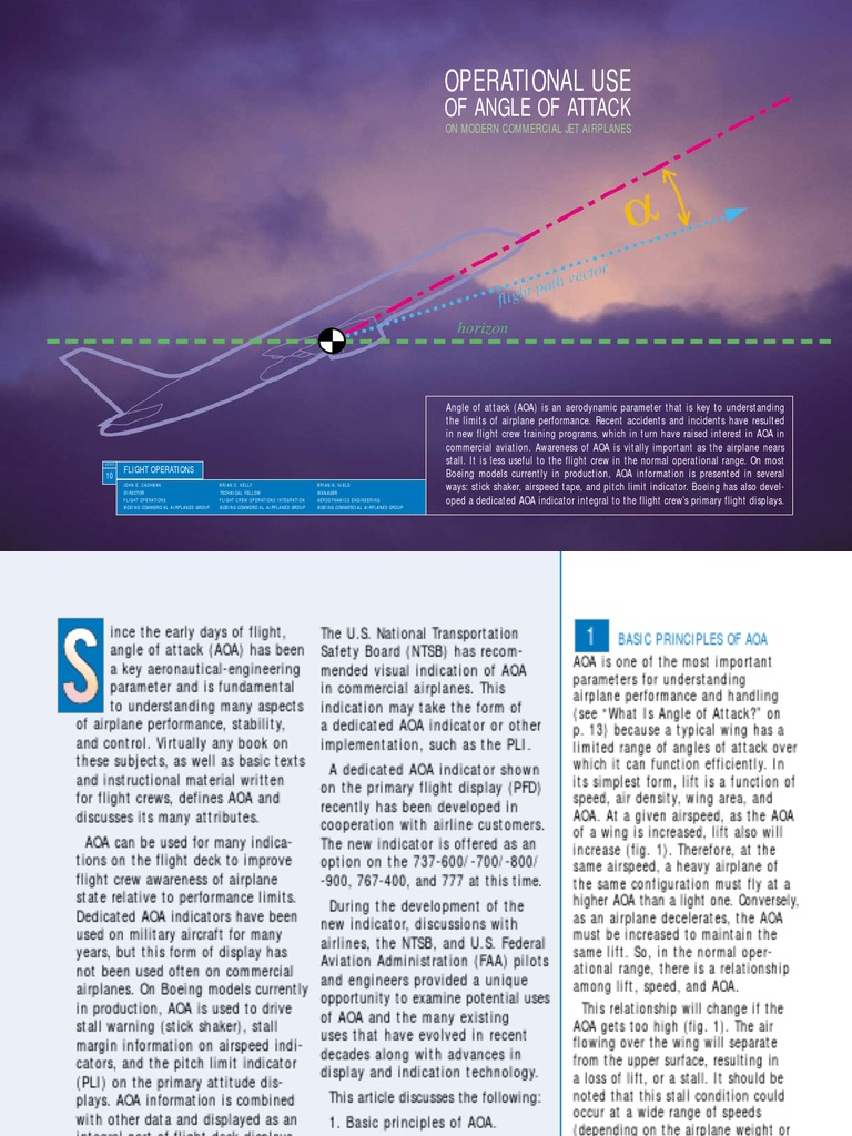 Aoa | PDF | Stall (Fluid Mechanics) | Takeoff