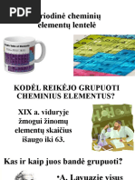 Periodinė Lentelė | PDF