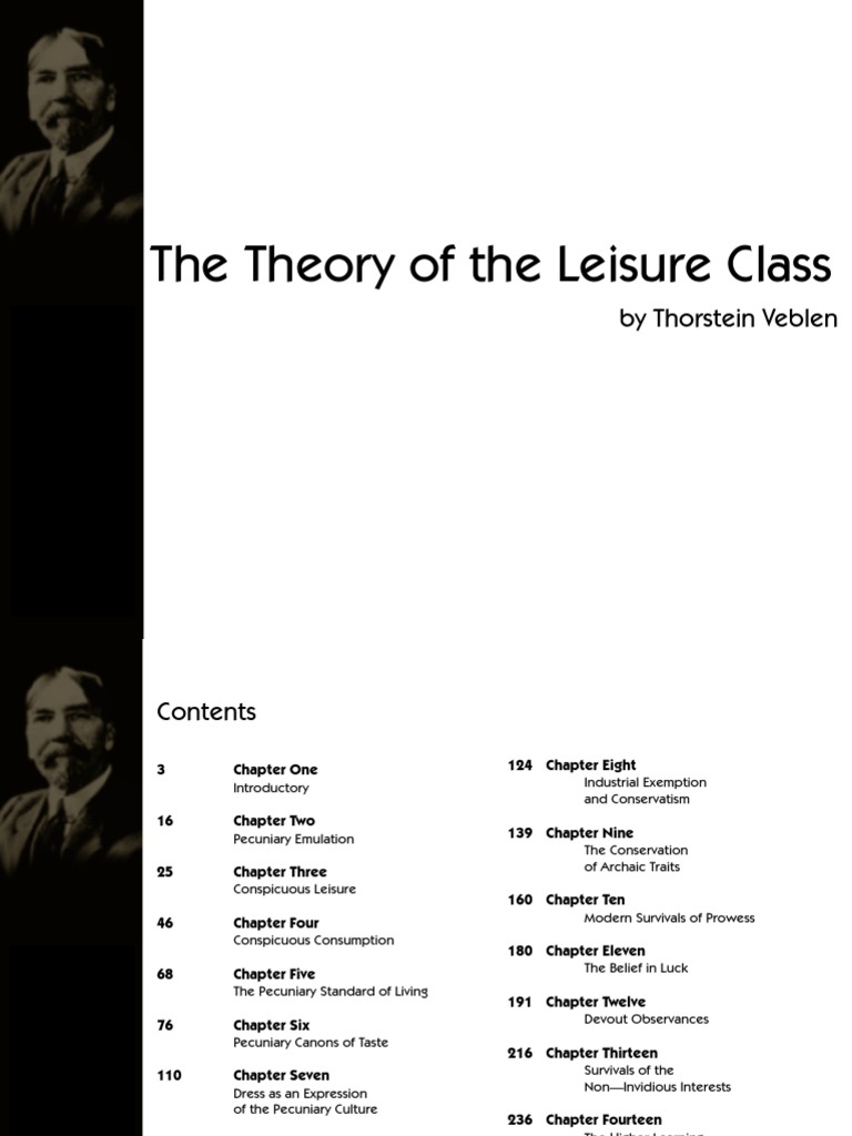 Theory of The Leisure Class | PDF | Social Science