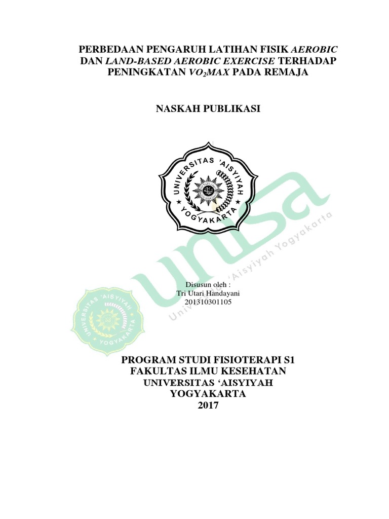 Naskah Publikasi (Tri Utari Handayani) | PDF | Sports Science ...