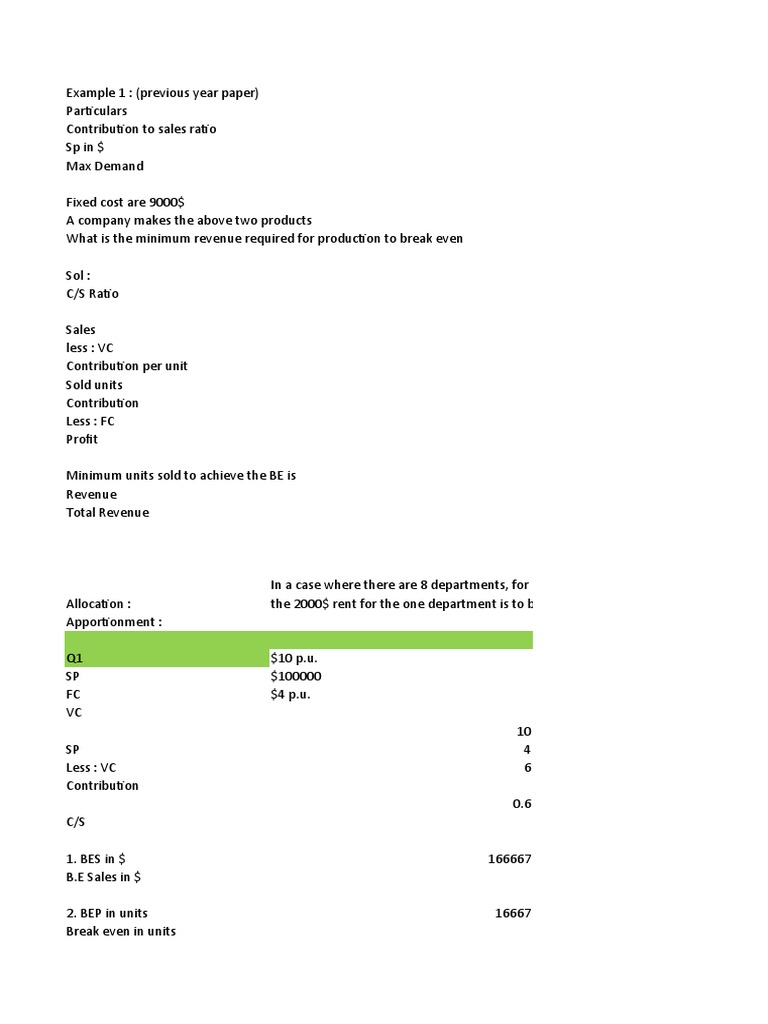 ACCA F5 Class Notes | PDF | Accounting | Business Economics