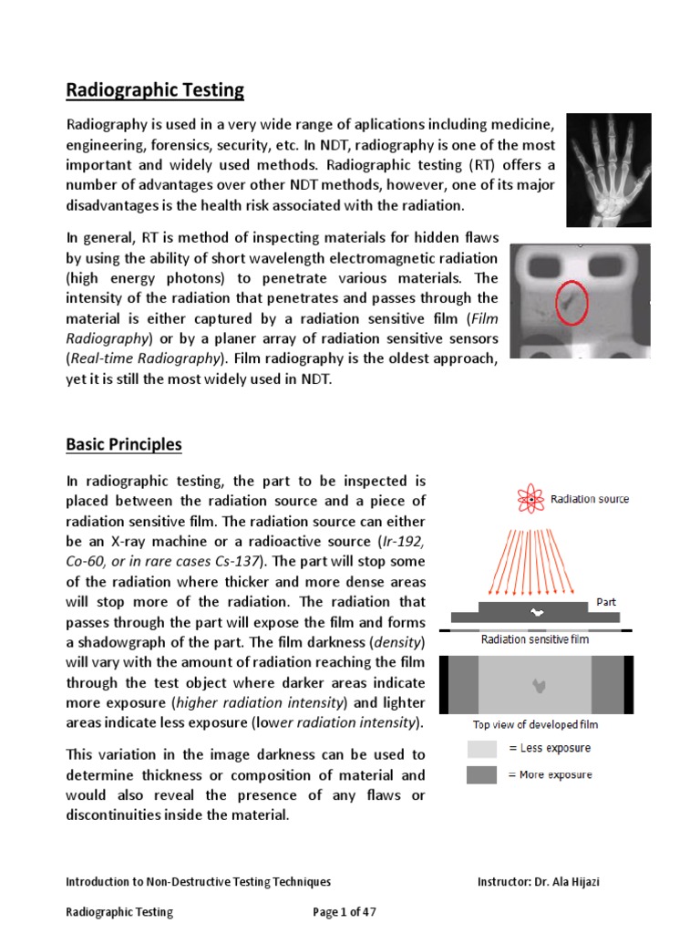 Radiographic Testing PDF | PDF | Radioactive Decay | Gamma Ray