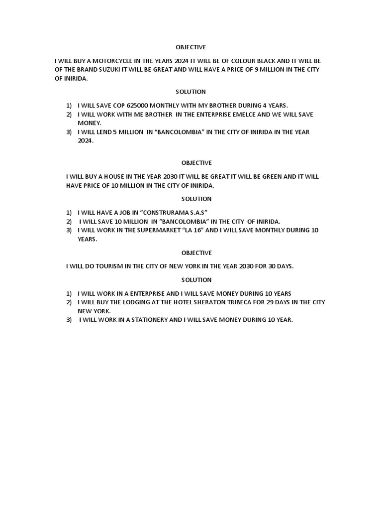 Objective - Solution | PDF | Business