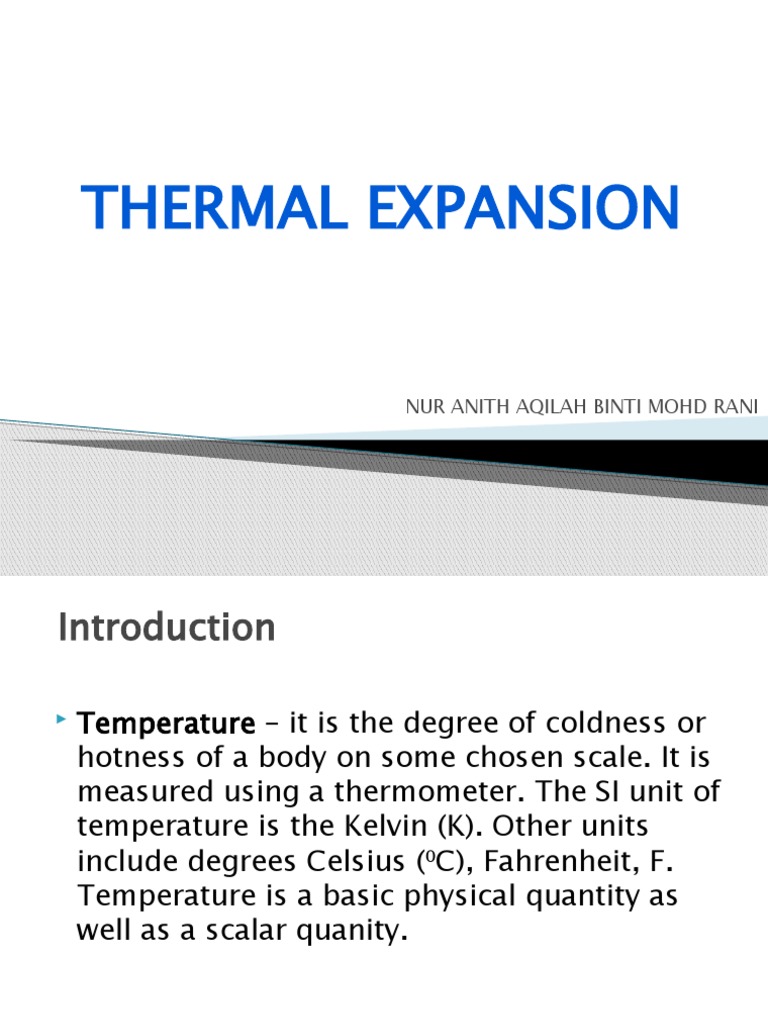 Fizik Thermal Expansion | PDF | Thermal Expansion | Temperature