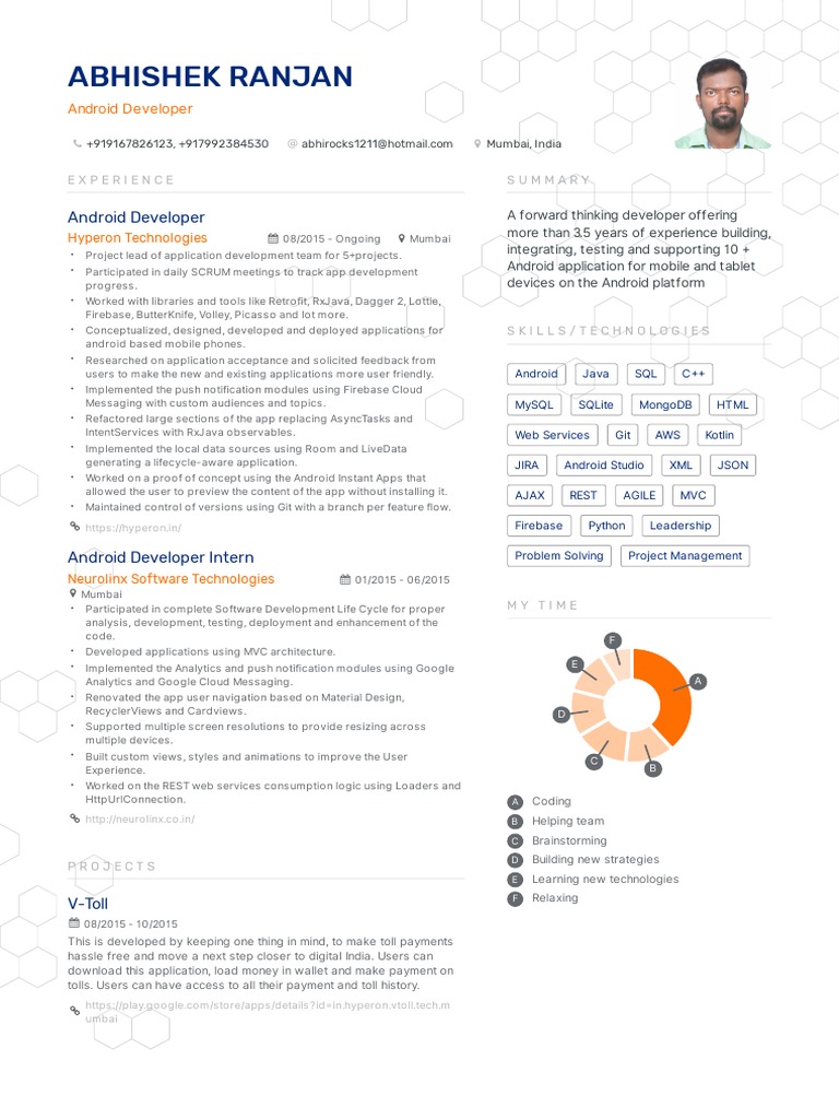 Abhishek Ranjan: Android Developer | PDF