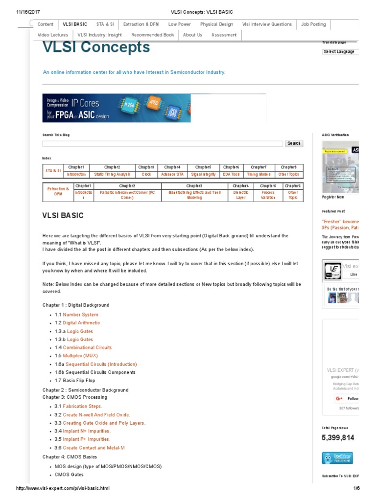 VLSI Concepts - VLSI BASIC Important | PDF | Cmos | Mosfet