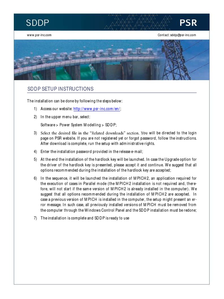 SDDP Setup Instructions | PDF | Technology & Engineering