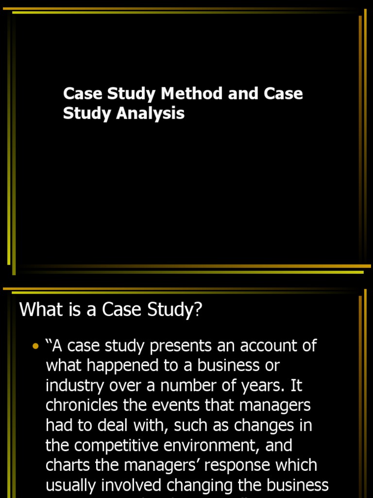 Case Method | PDF | Case Study | Strategic Management