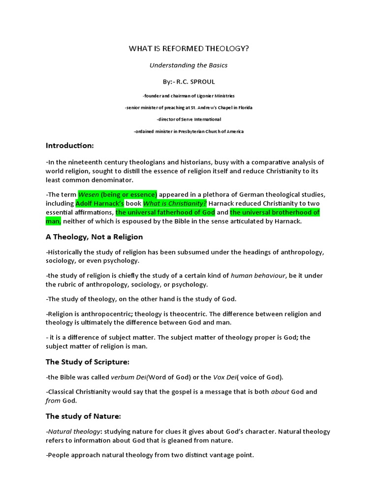 What Is Reformed Theology | PDF | Sola Fide | Revelation