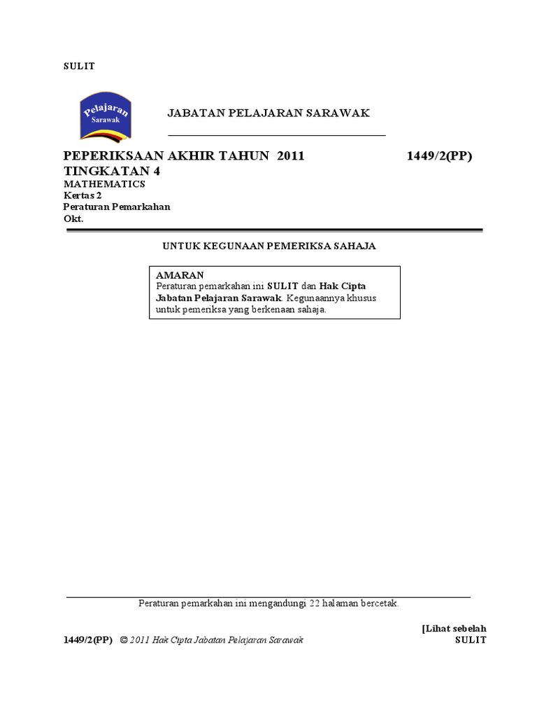 M Scheme Maths - P2 Akhir PDF | PDF | Algebra | Geometry