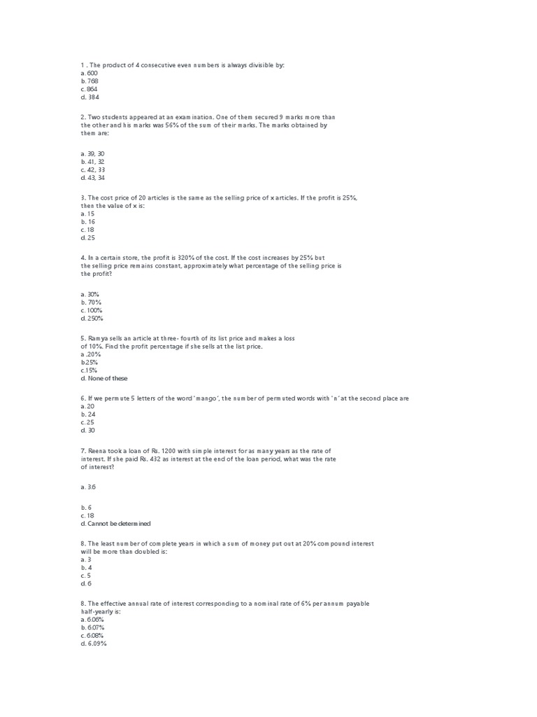 (Backup) Maths | PDF | Odds | Fraction (Mathematics)