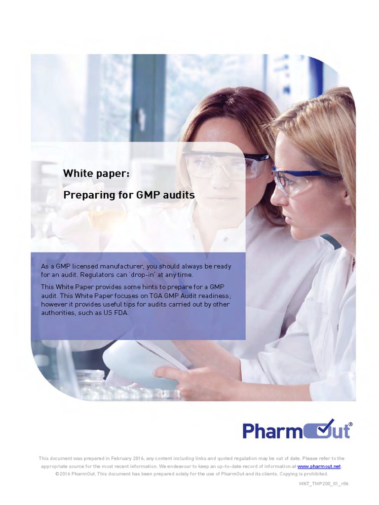White Paper: Preparing For GMP Audits | PDF | Internal Audit | Quality ...