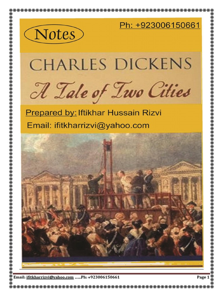 A-Tale-of-Two-Cities (Notes) | PDF | A Tale Of Two Cities | Charles Dickens