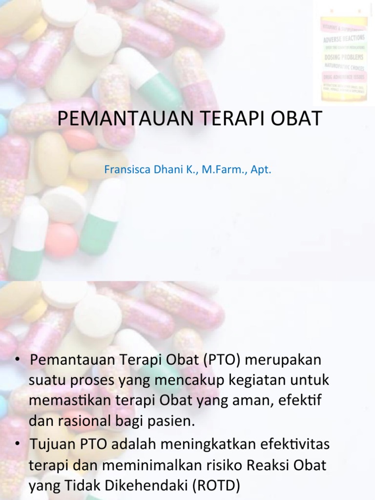 Pemantauan Terapi Obat | PDF | Pengembangan Diri | Kesehatan Holistik