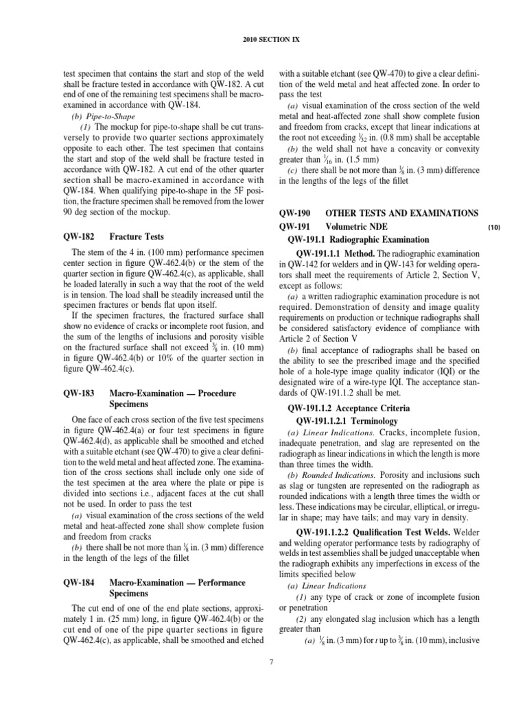 RT Asme Ix | PDF | Ultrasound | Welding