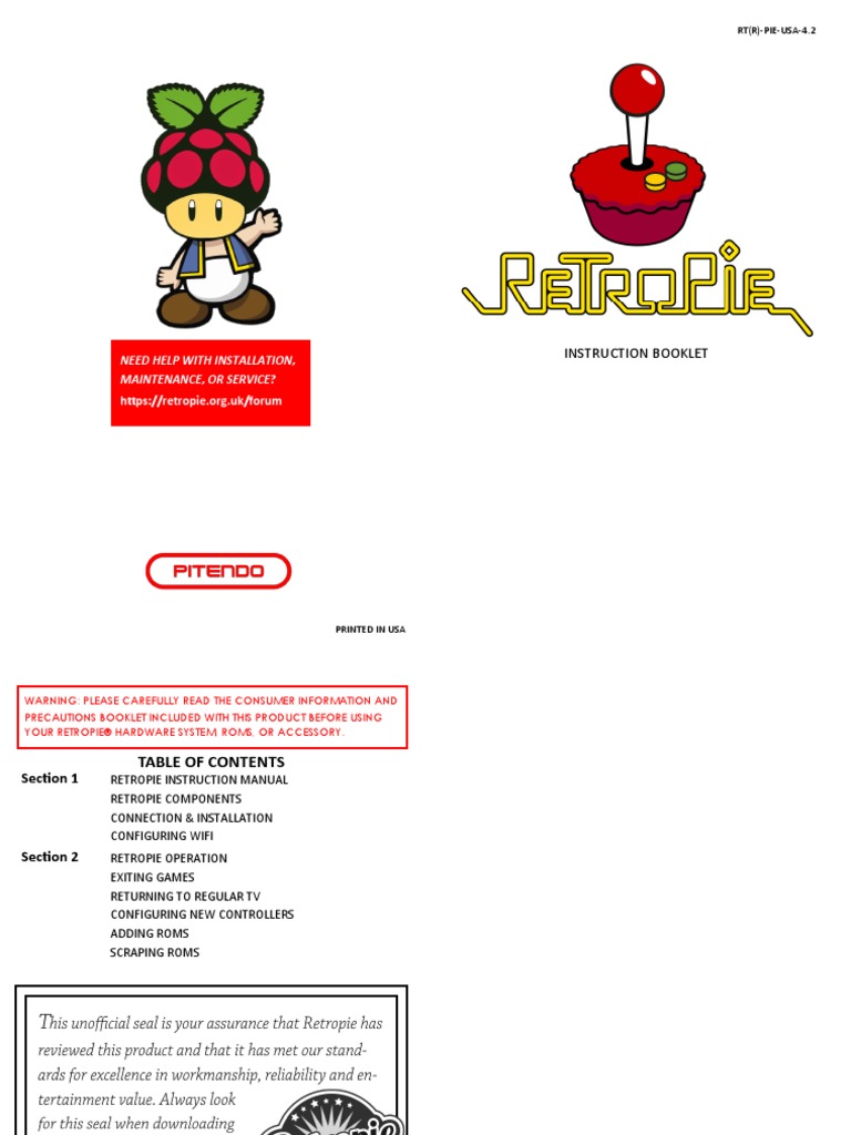 RetroPie Manual | PDF | Raspberry Pi | Usb