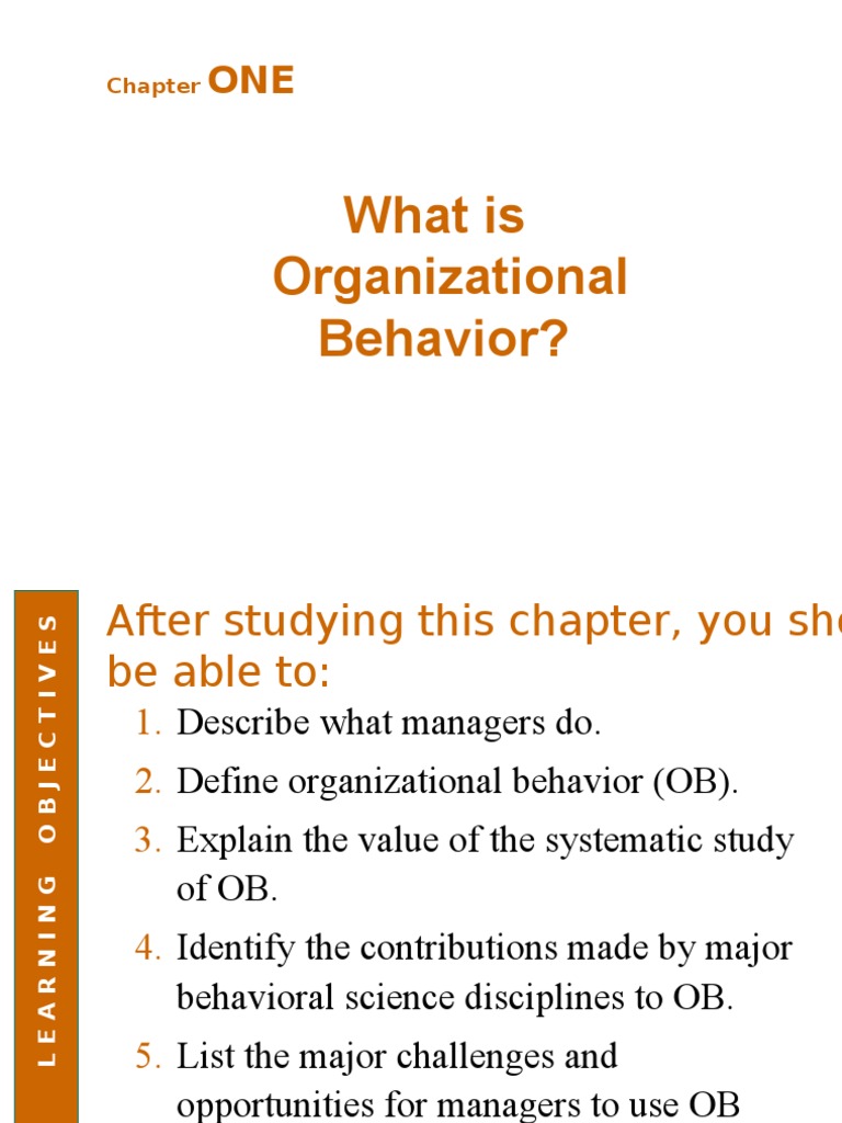What Is Organizational Behavior? | PDF | Organizational Behavior | Goal