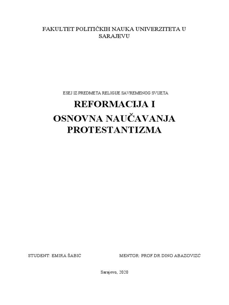 Protestantizam | PDF