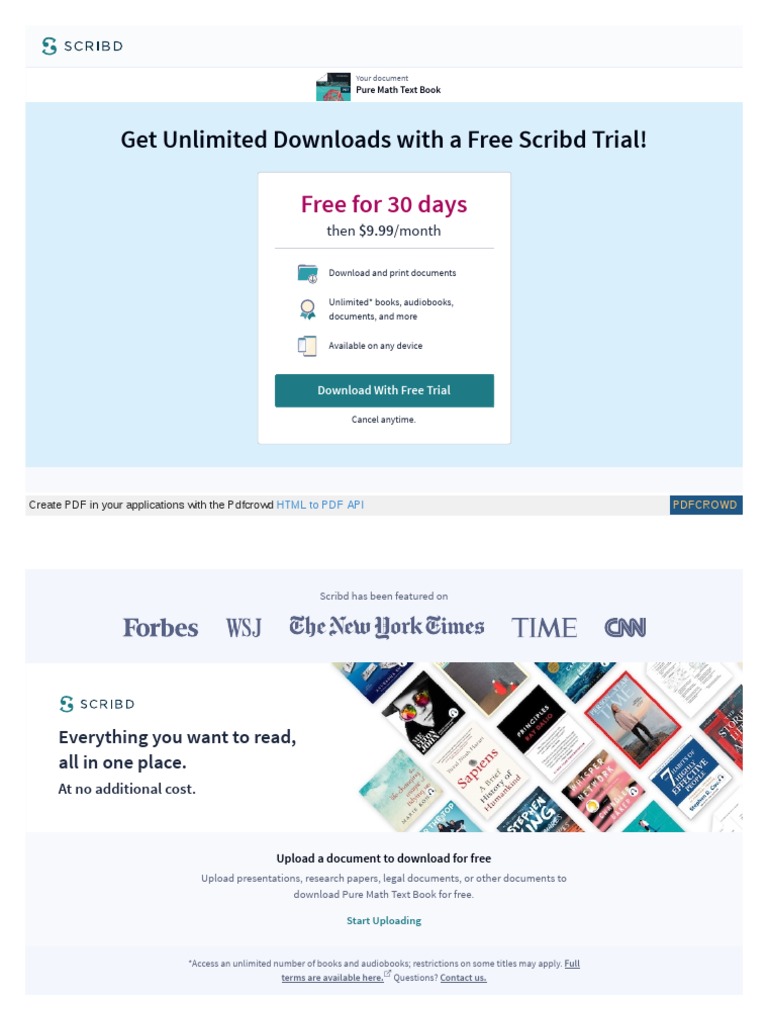 Get Unlimited Downloads With A Free Scribd Trial! | PDF