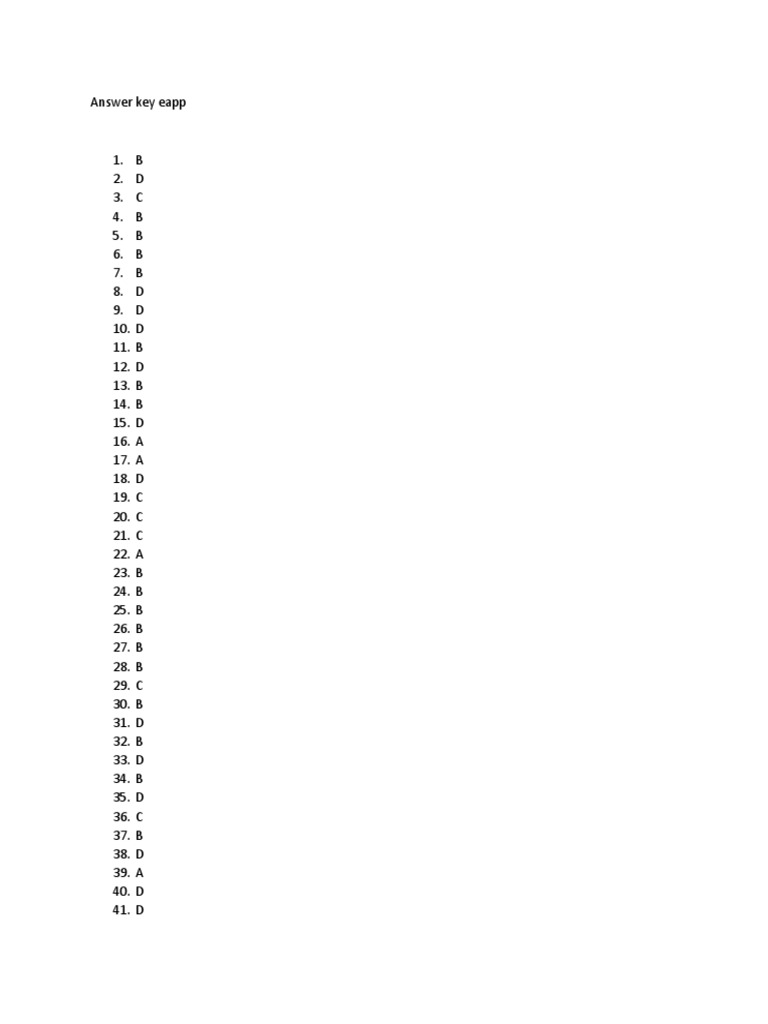 Answer Key in EAPP | PDF