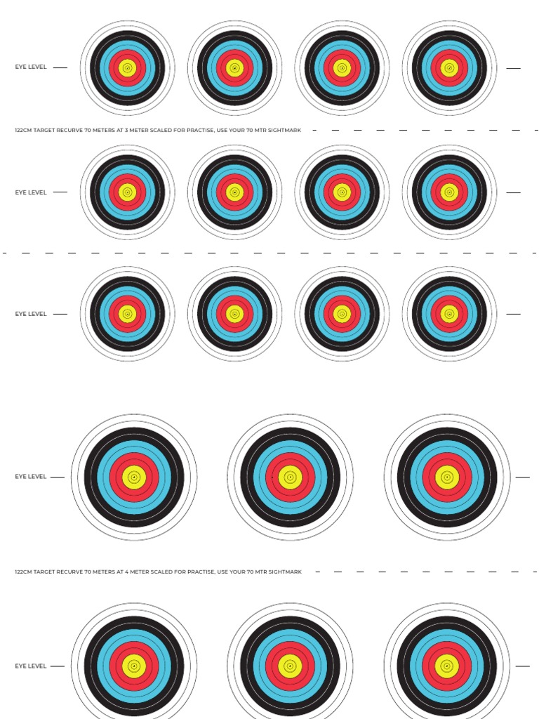 Archery Target Practice Distances Guide | PDF