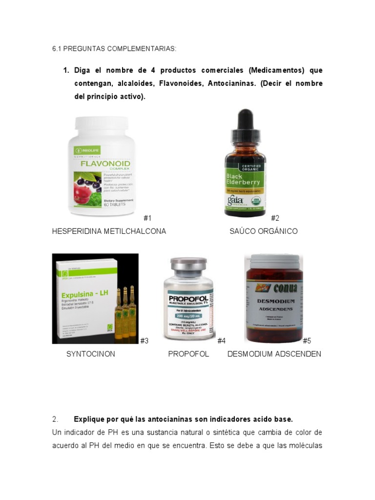 Preguntas Complementarias | PDF | Antioxidante | Bienestar