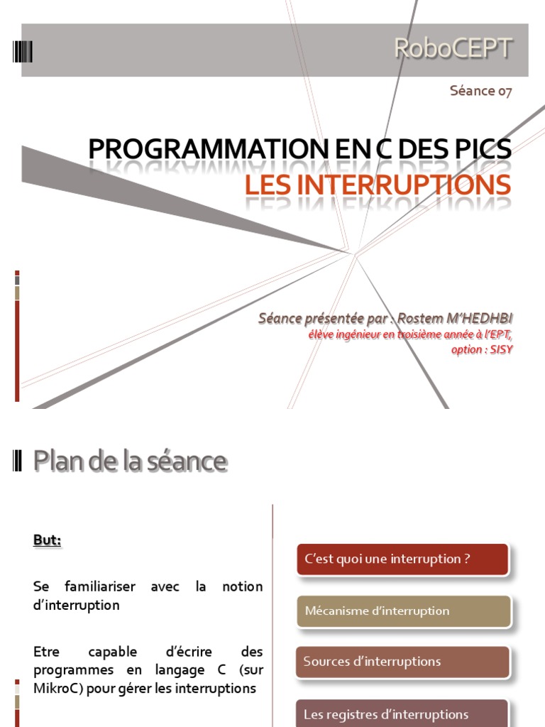 Les Interruptions | Programme informatique | C (Langage de programmation)