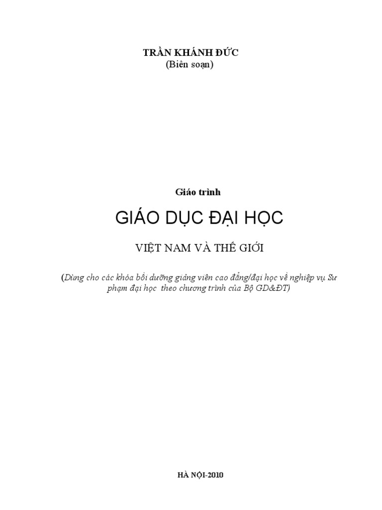 GDDH-VN&TG-GTrình 2010 | PDF