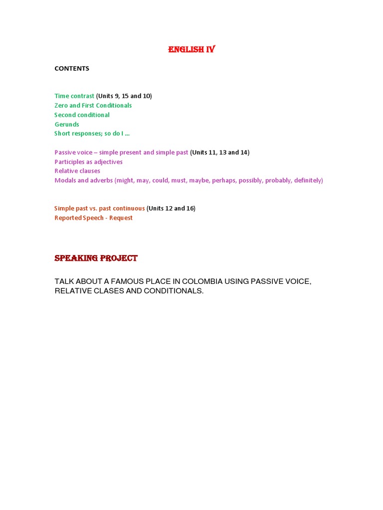 English Iv PDF | PDF