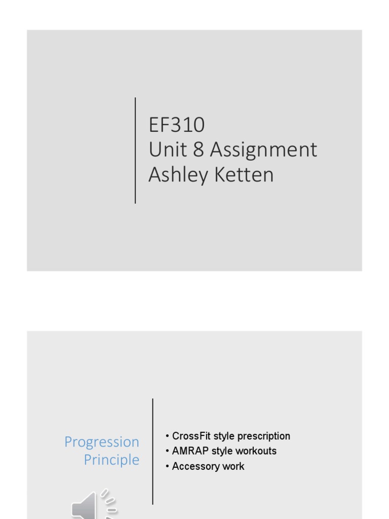 EF310 Unit 8 Assignment Ashley Ketten | PDF | Kettlebell | Weight Training