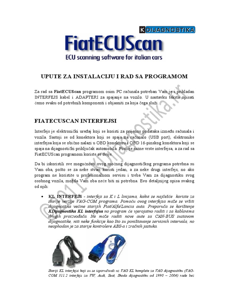 Fiatecuscan Upute PDF | PDF