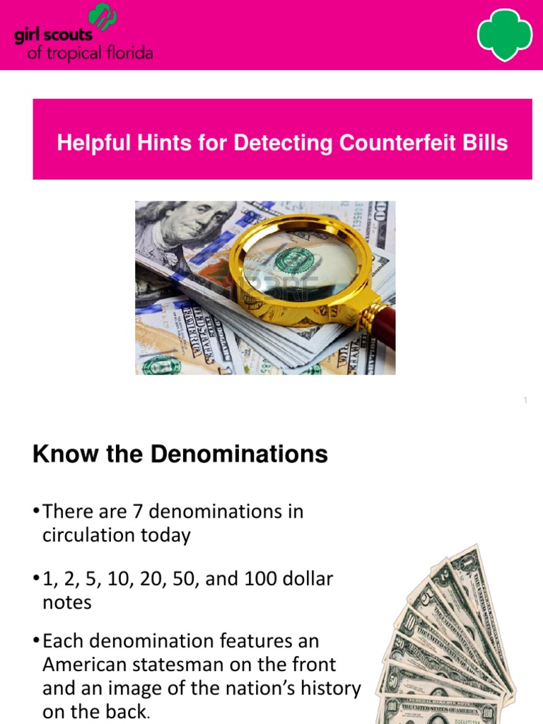 Detecting Counterfeit Bills | PDF