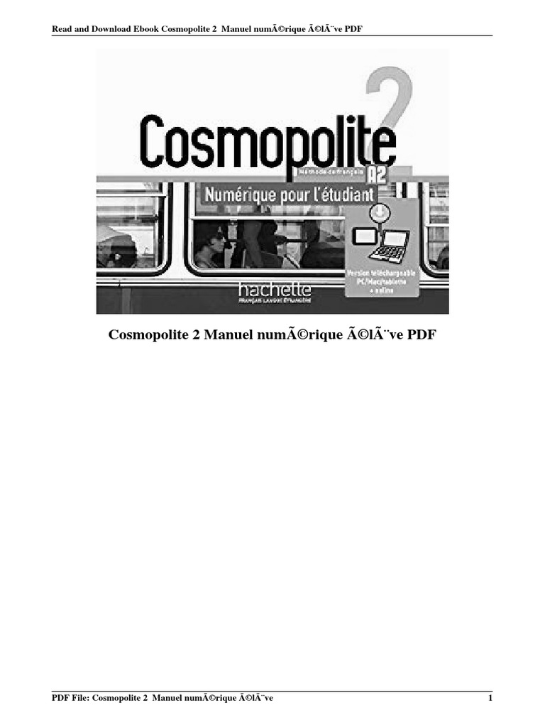 Read and Download Ebook Cosmopolite 2 Manuel Numã©Rique Ã©Lã Ve PDF | PDF
