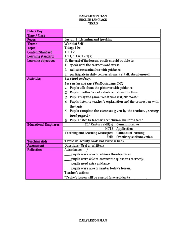 Let's Look and Say. Let's Listen and Say. (Textbook Page: 1-2) 1. 2. 3 ...