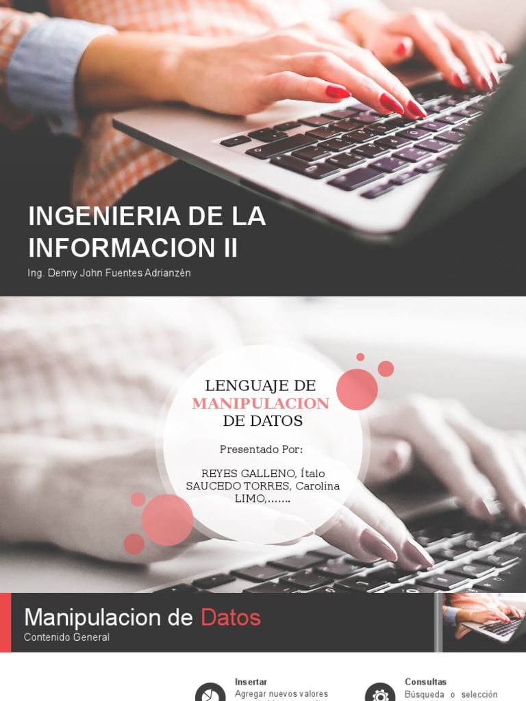Lenguaje de Manipulacion de Datos | PDF | Datos de computadora | SQL Lenguaje de Manipulacion de Datos | PDF | Datos de computadora | SQL