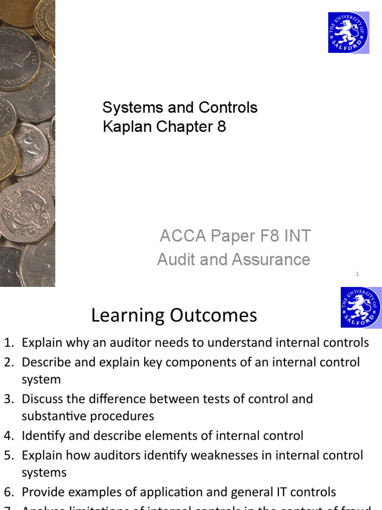Systems and Controls Kaplan Chapter 8: Acca Paper F8 Int Audit and ...