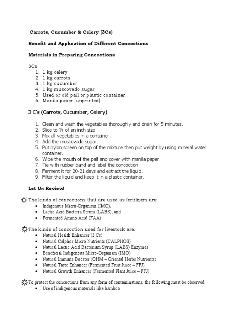 Carrots, Cucumber & Celery (3Cs) Benefit and Application of Different ...