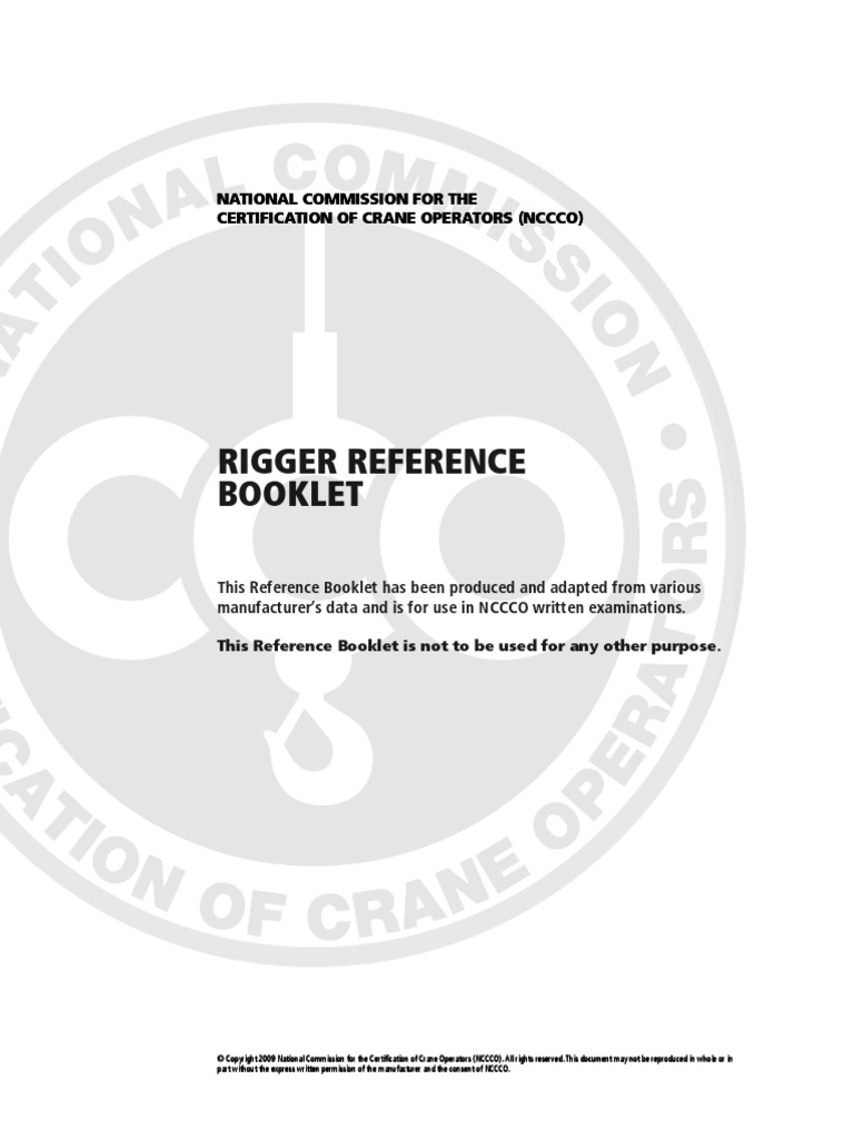 Rigger Reference Booklet | PDF