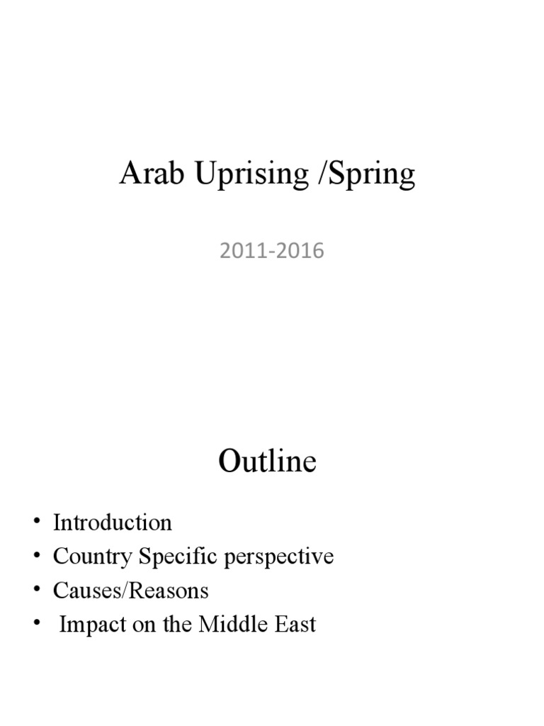 Arab Uprising | PDF | Arab Spring | Syria