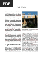 Sample Andy Warhol Worksheets | PDF | Andy Warhol | Paintings