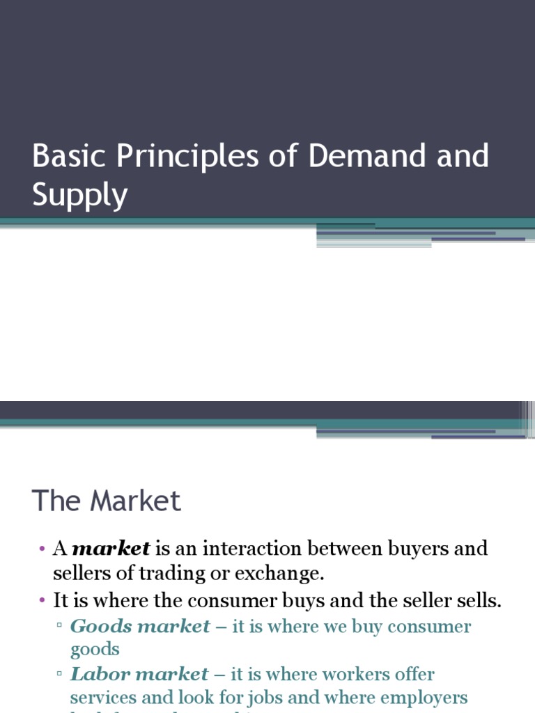 Basic Principles of Demand and Supply | PDF | Demand | Demand Curve