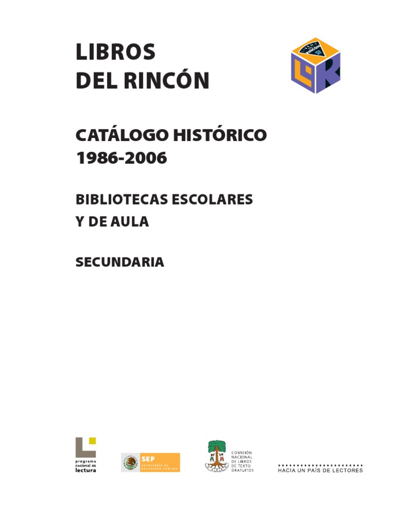 Libros Del Rincon Catalogo 86-06 | PDF