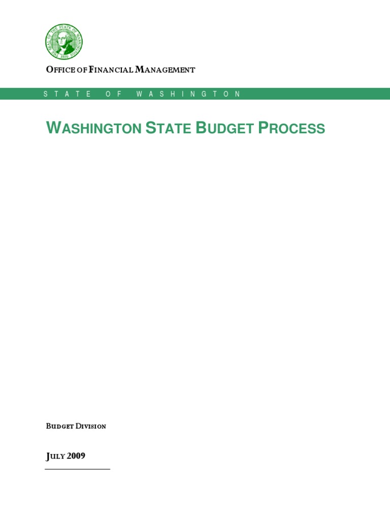 Washington State Budget Process Explained | PDF | United States Debt ...