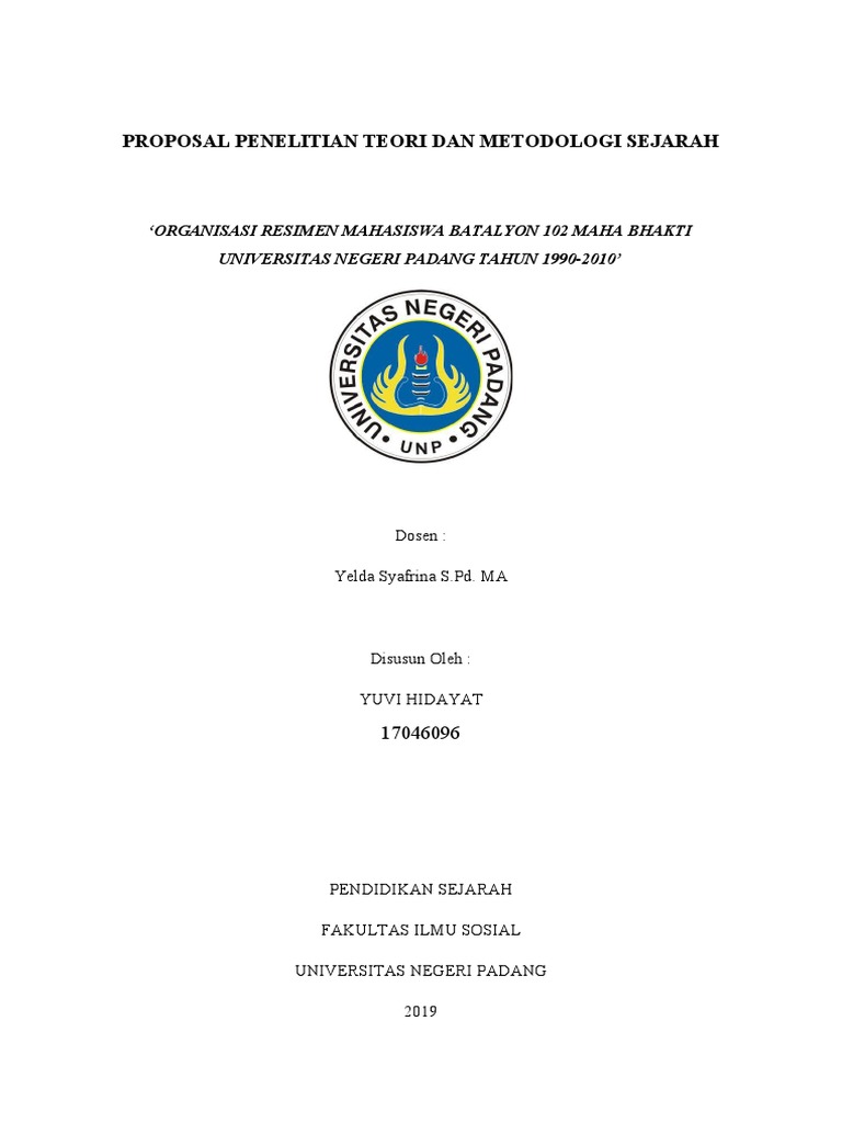 Proposal Sejarah Yuvi | PDF