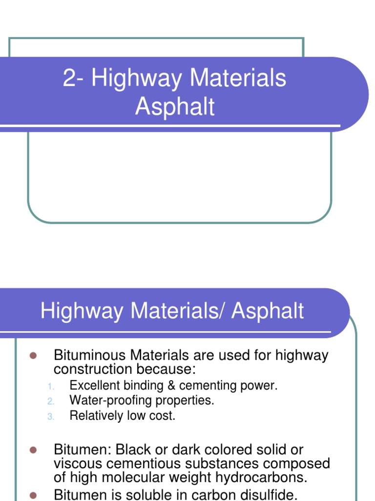 2-Highway Materials-Asphalt | PDF | Asphalt | Oil Refinery