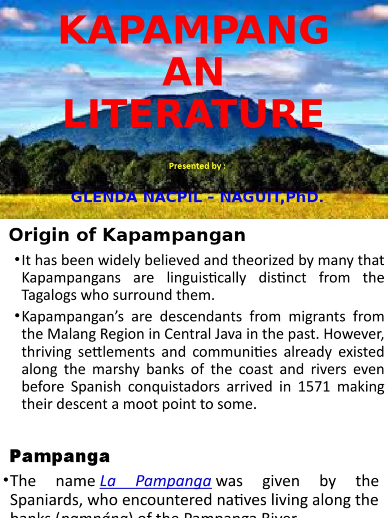KAPAMPANGAN LITERATURE | PDF | Philippines | Poetry
