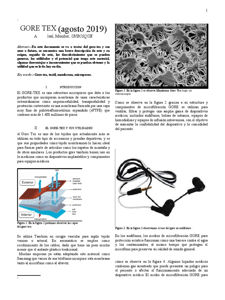Paper GORE TEX | PDF | Materiales | Naturaleza
