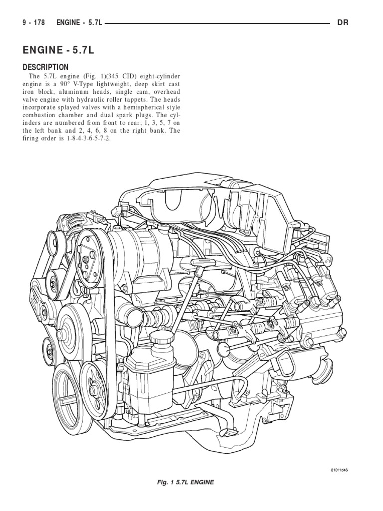 5.7L HEMI Engine Overview and Diagnosis | PDF | Piston | Cylinder (Engine)